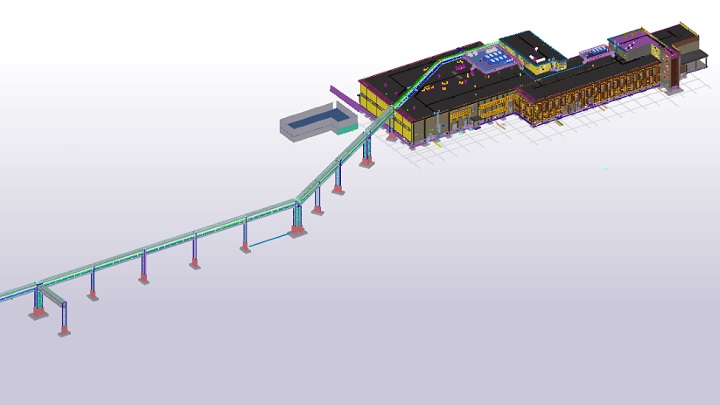 Pneumatic pipe bridge of weather-resistant steel - SSAB