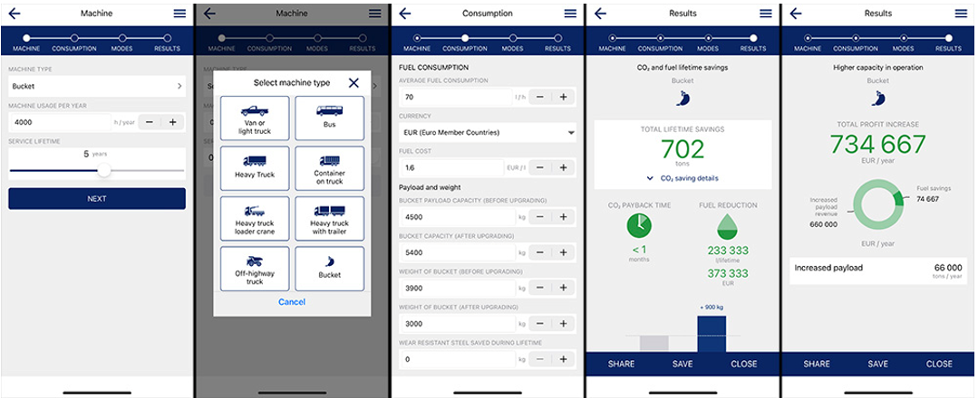 SSAB EcoUpgraded mobile app - SSAB