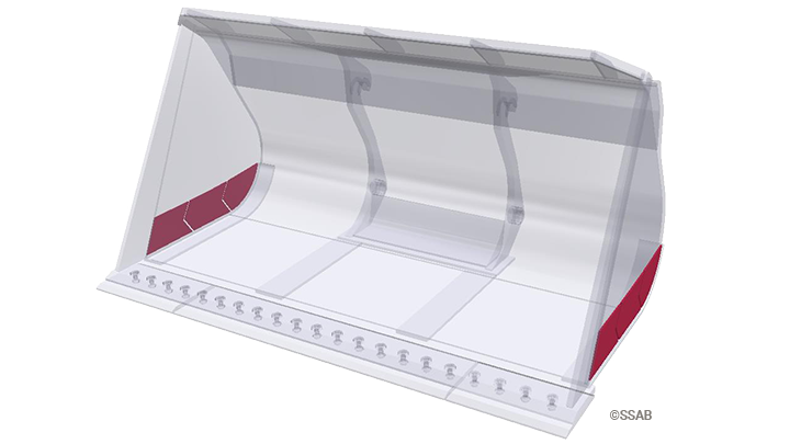 5. Lower side wear plates - SSAB