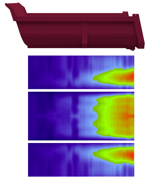 Wear map of tipper bodies - SSAB
